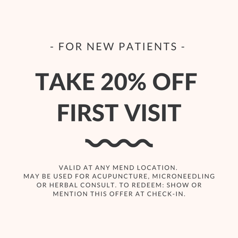 Mend Acupuncture - We Make Acupuncture a No-Brainer